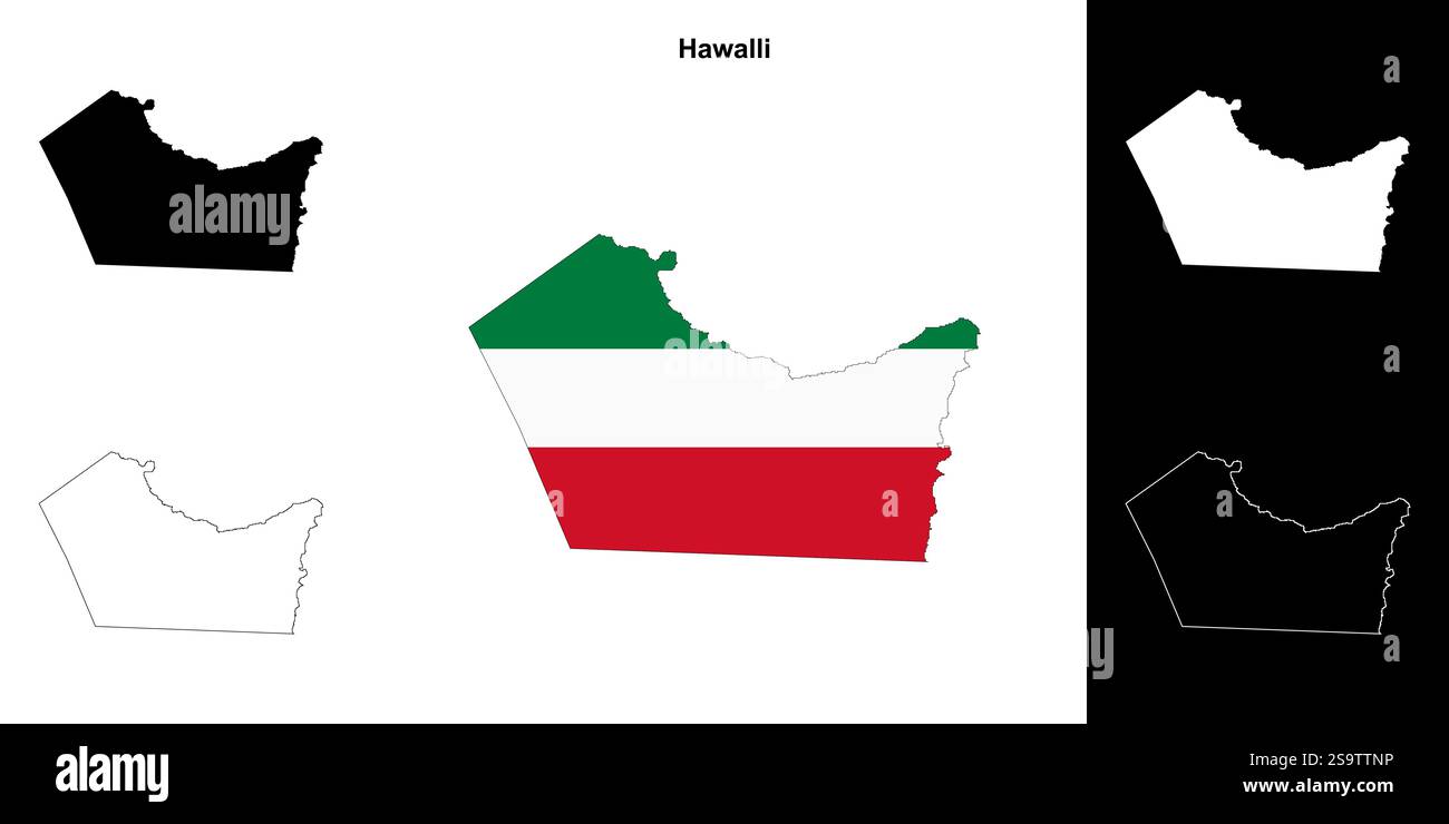 Blank hawalli map hi-res stock photography and images - Alamy