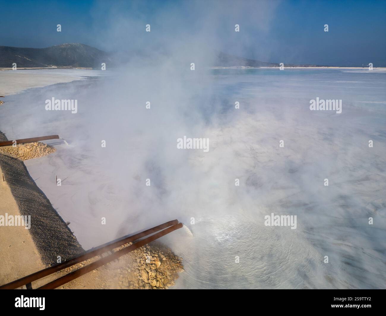 Tailings lake cement factory pipes hi-res stock photography and images ...