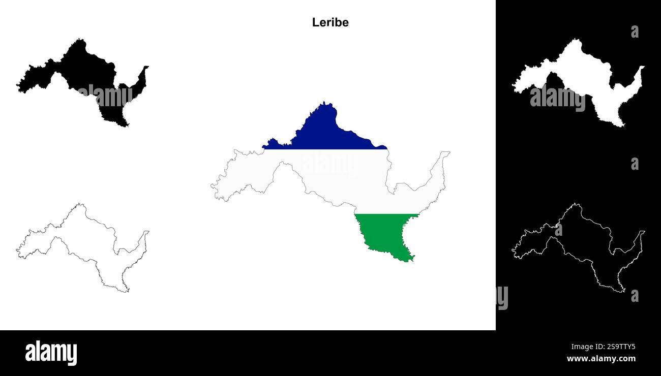 Blank leribe map hi-res stock photography and images - Alamy