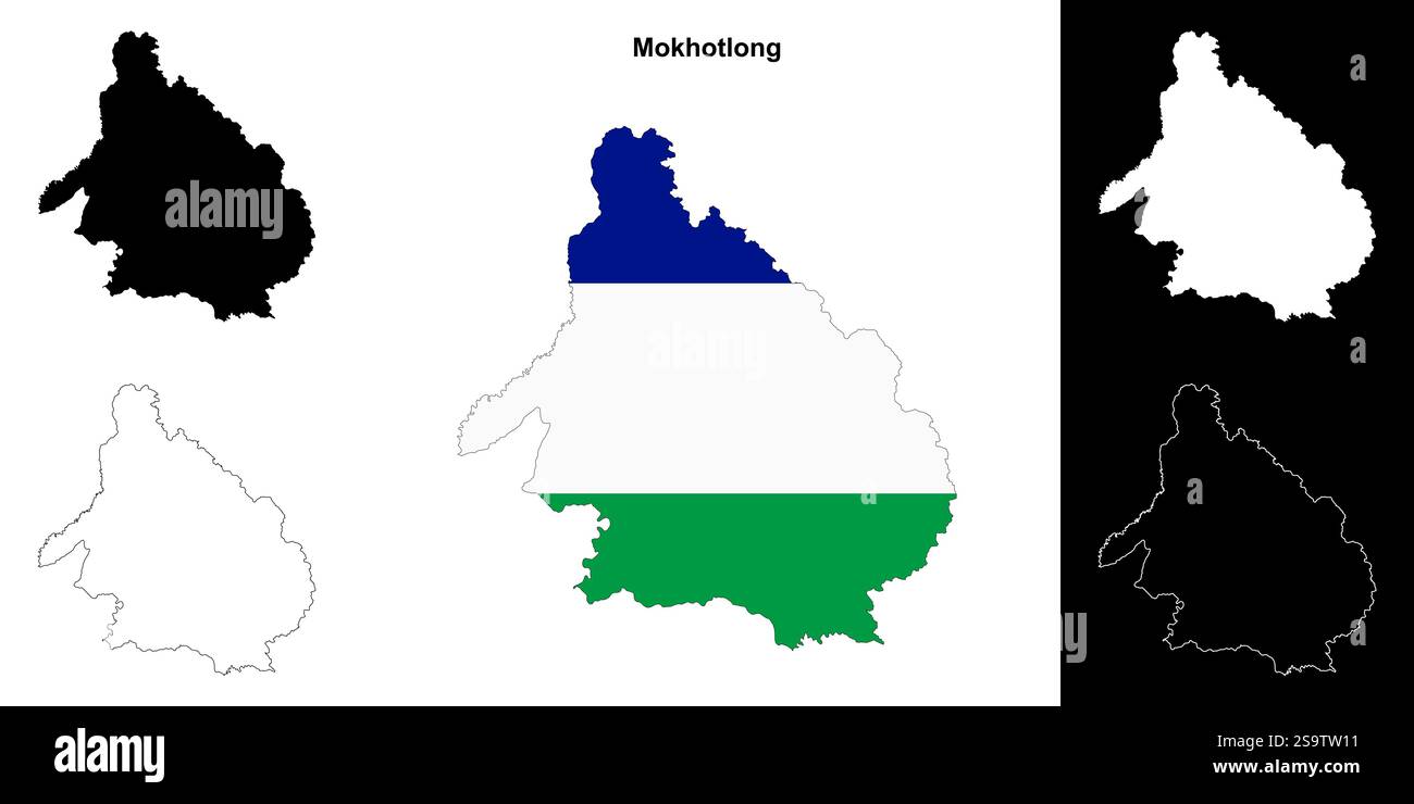 Map of mokhotlong hi-res stock photography and images - Alamy