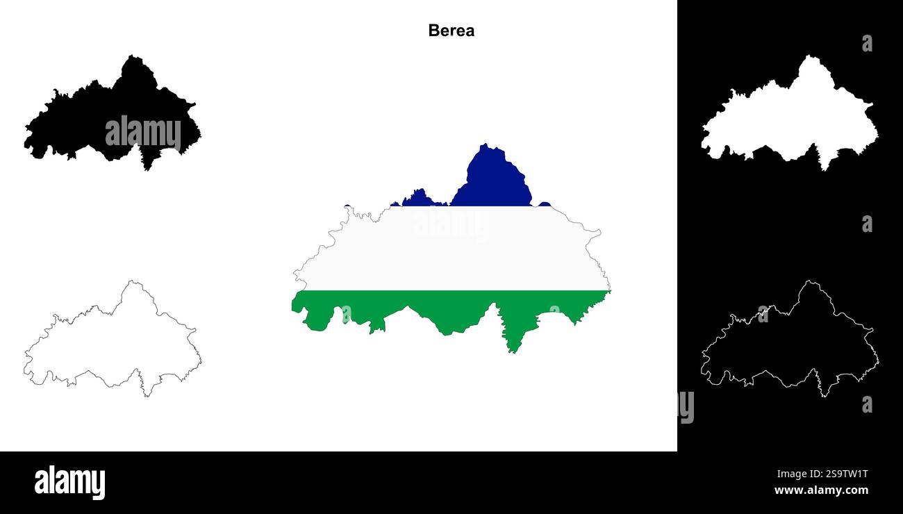 Blank berea map hi-res stock photography and images - Alamy