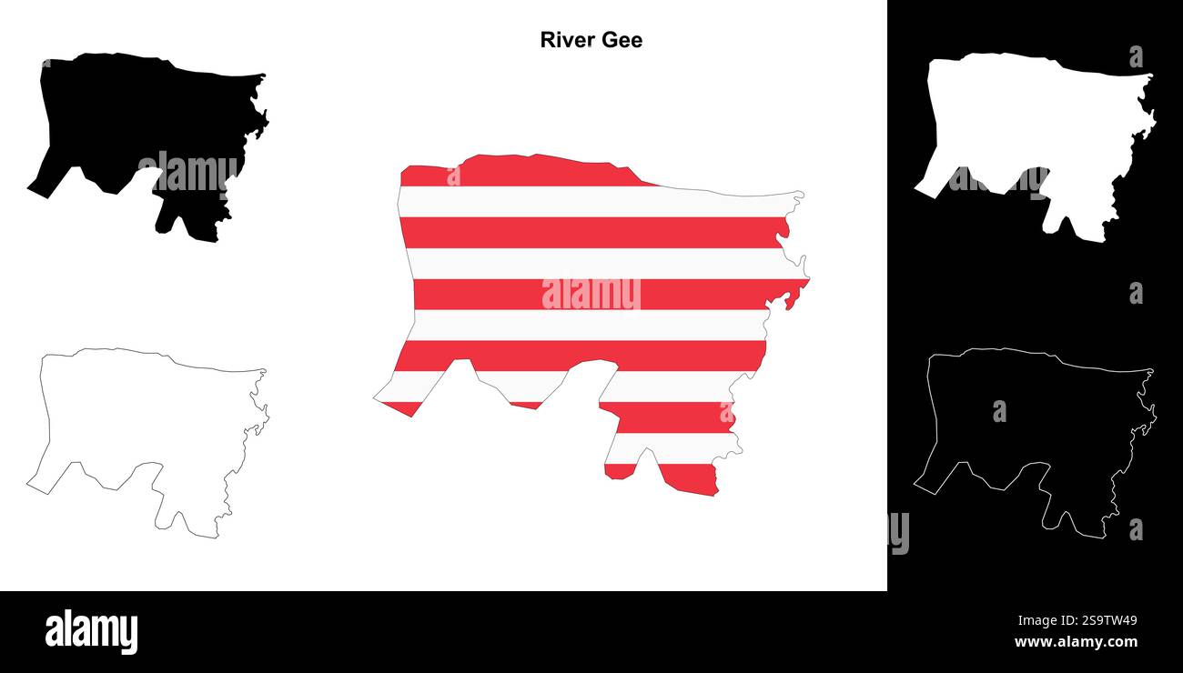 Blank river gee map hi-res stock photography and images - Alamy