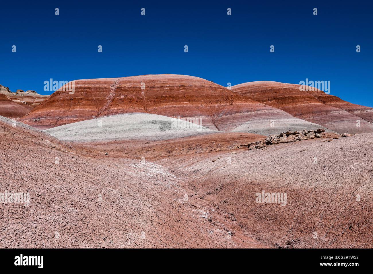 Otherworldly Bentonite Hills in the Utah desert near Hanksville Utah ...