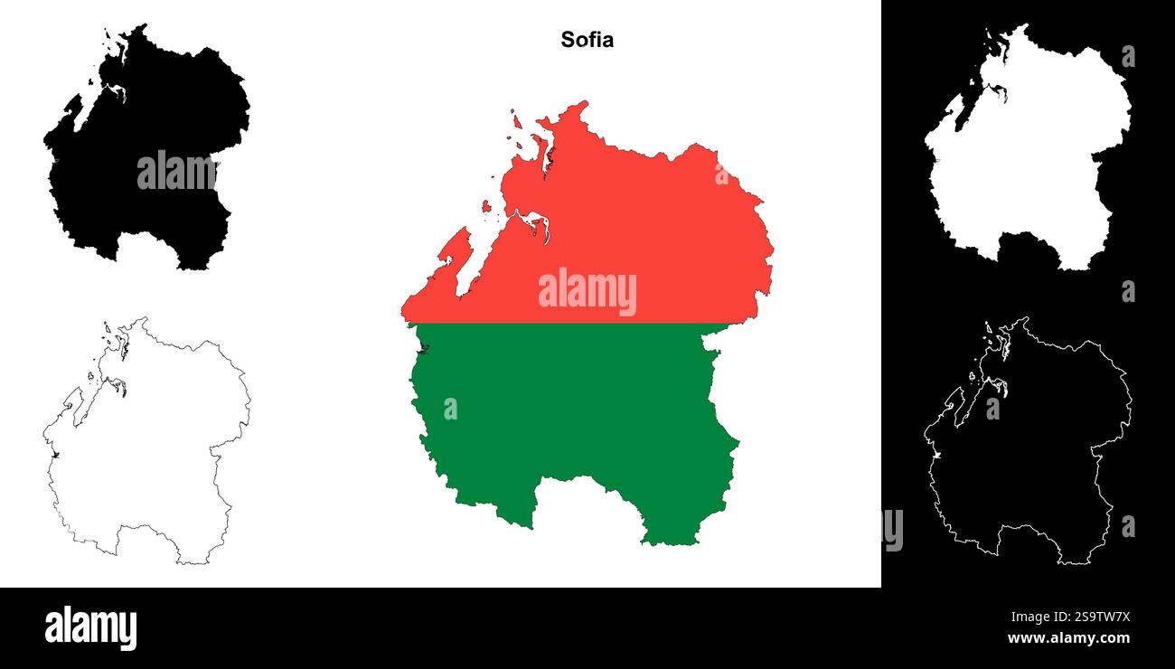 Blank sofia map hi-res stock photography and images - Alamy