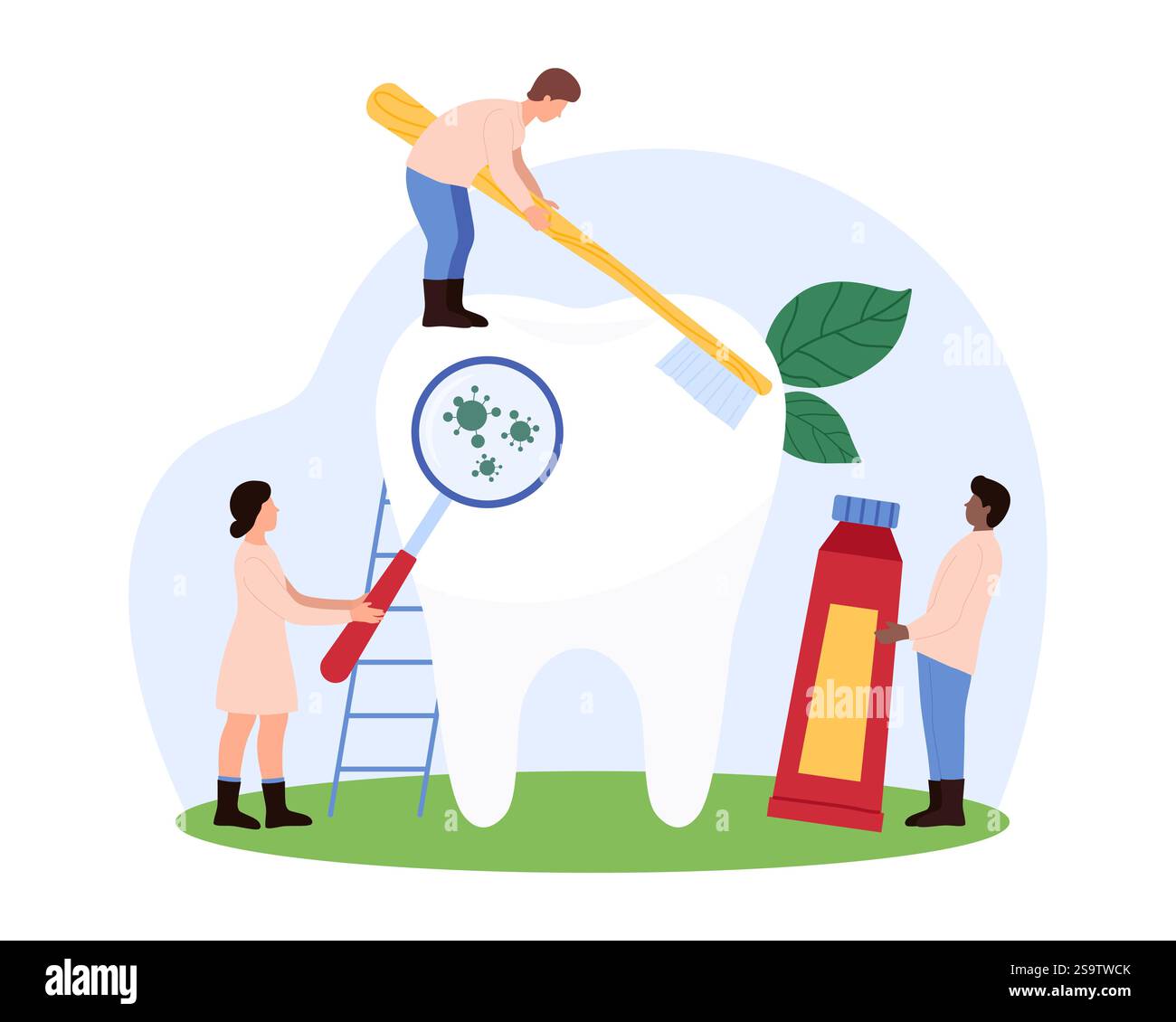 Oral maintenance Stock Vector Images - Alamy