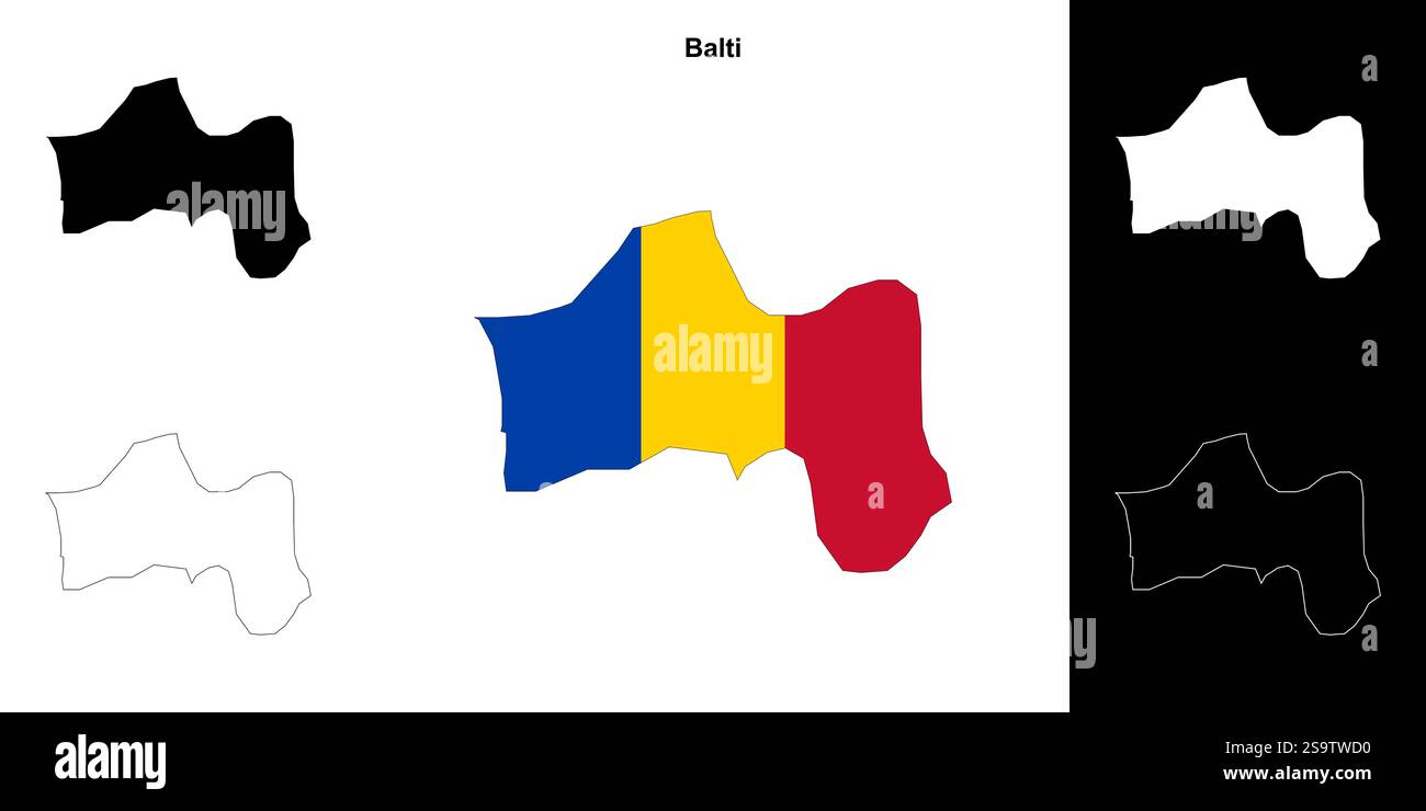 Balti blank outline map set Stock Vector Image & Art - Alamy