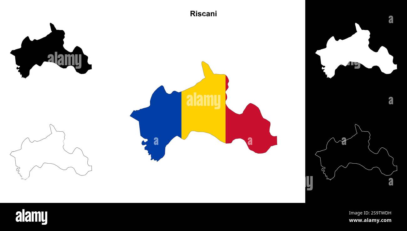 Outline map of riscani hi-res stock photography and images - Alamy