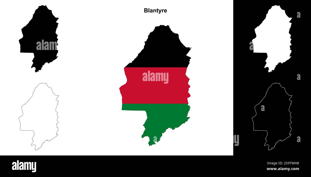 Blantyre district outline map set Stock Vector Image & Art - Alamy
