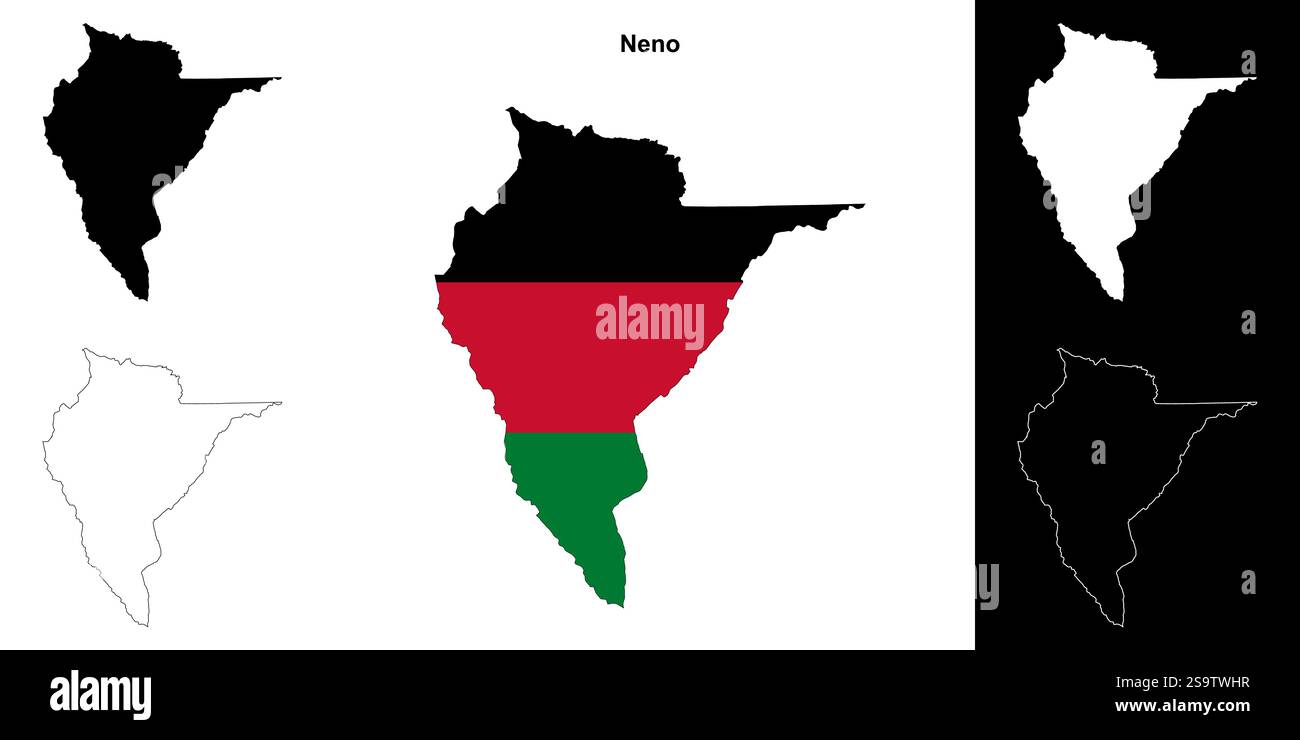 Neno district outline map set Stock Vector Image & Art - Alamy