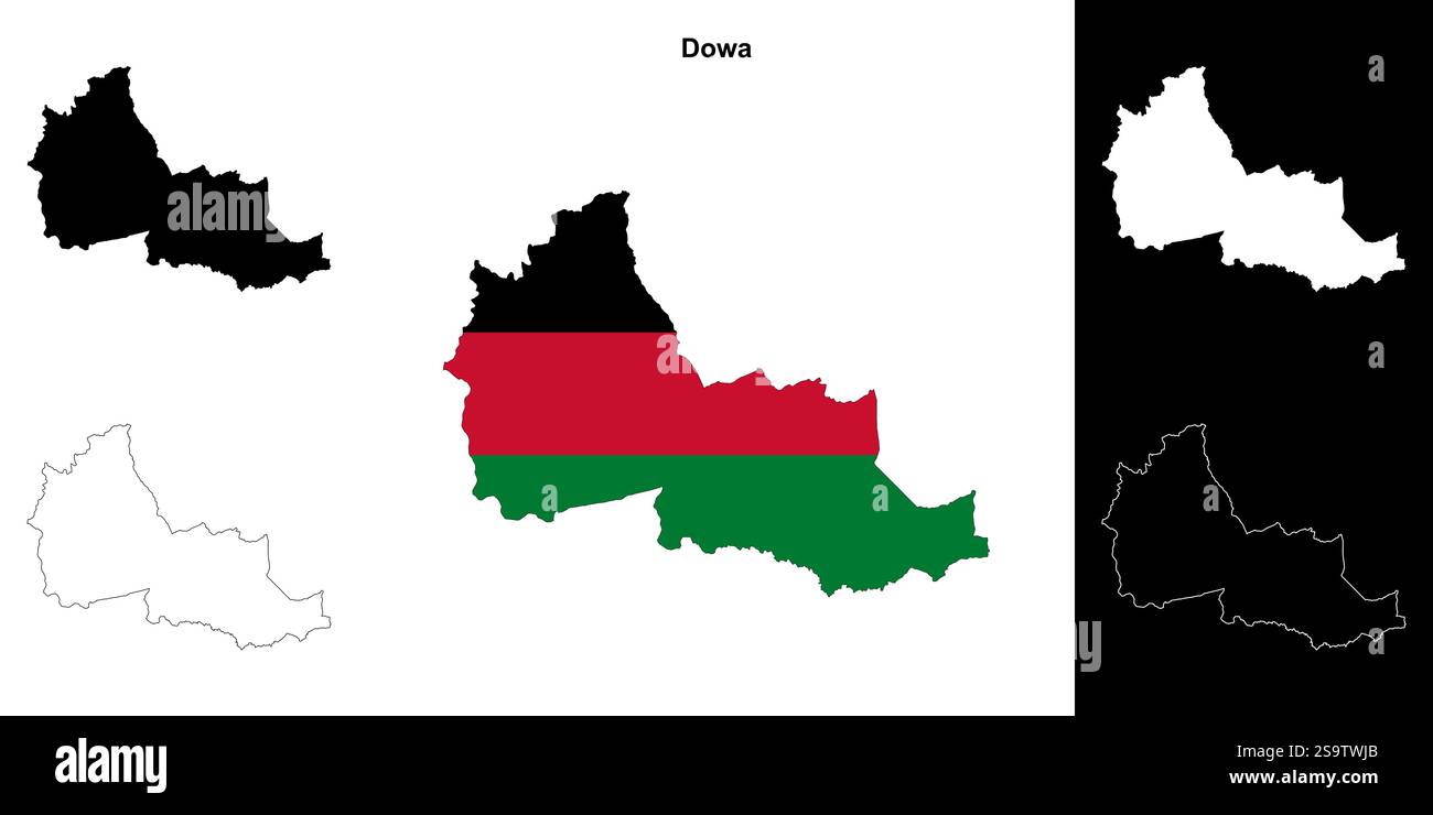 Blank dowa map hi-res stock photography and images - Alamy