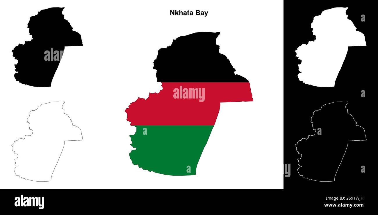 Nkhata Bay district outline map set Stock Vector Image & Art - Alamy