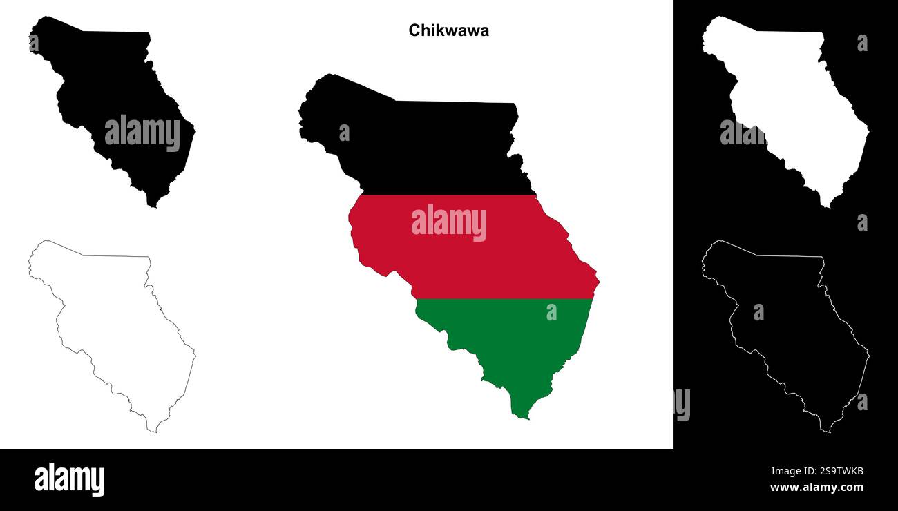 Chikwawa district outline map set Stock Vector Image & Art - Alamy