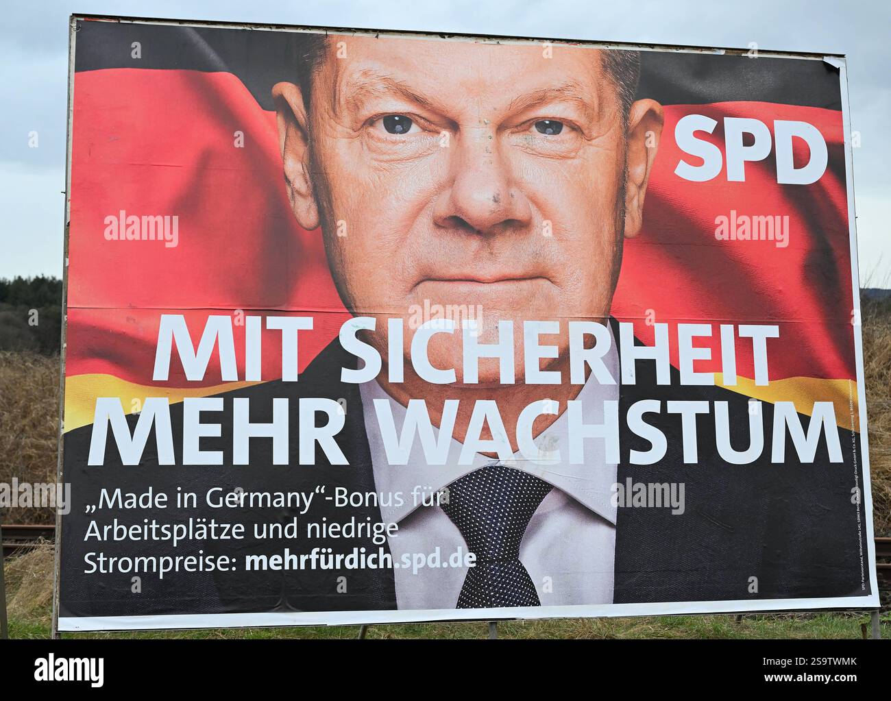 24.01.2025, xjrdrx, Politik Bundestagswahl 2025, Wahlplakate in Bayern ...