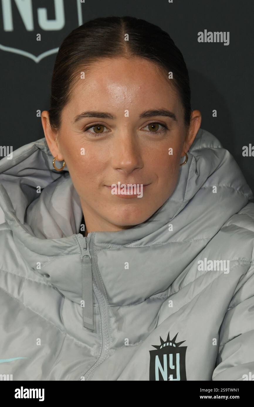 Brooklyn, USA. 27th Jan, 2025. Ella Stevens attends Gotham FC Media Day ...