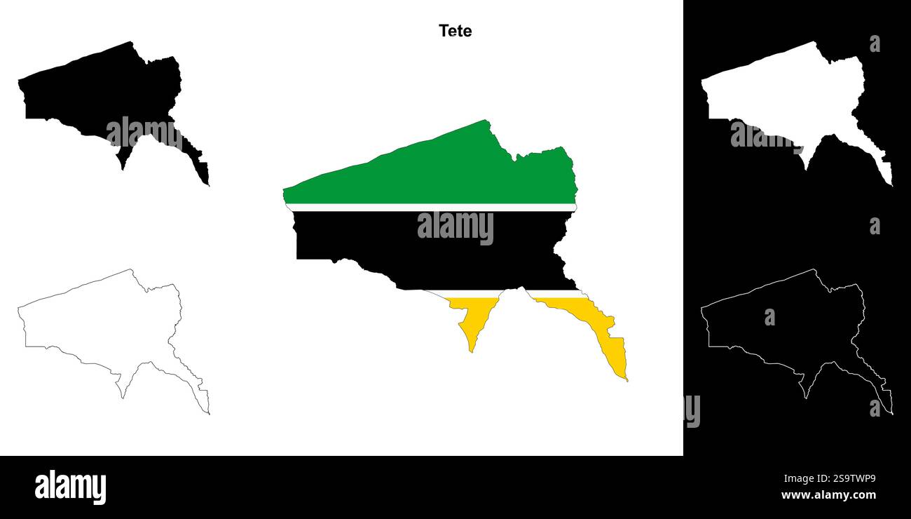 Map of tete hi-res stock photography and images - Alamy