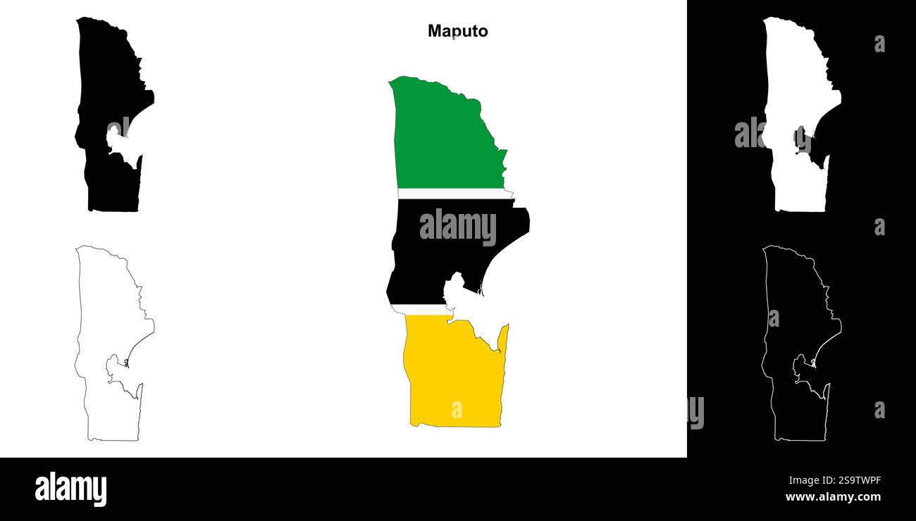 Blank maputo map hi-res stock photography and images - Alamy