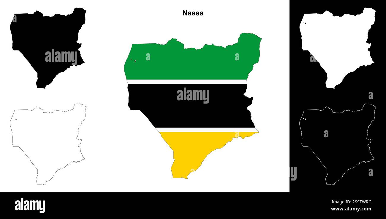Nassa vector outline map hi-res stock photography and images - Alamy