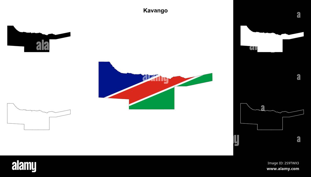 Map of kavango hi-res stock photography and images - Alamy