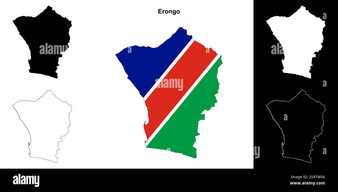 Blank erongo map hi-res stock photography and images - Alamy