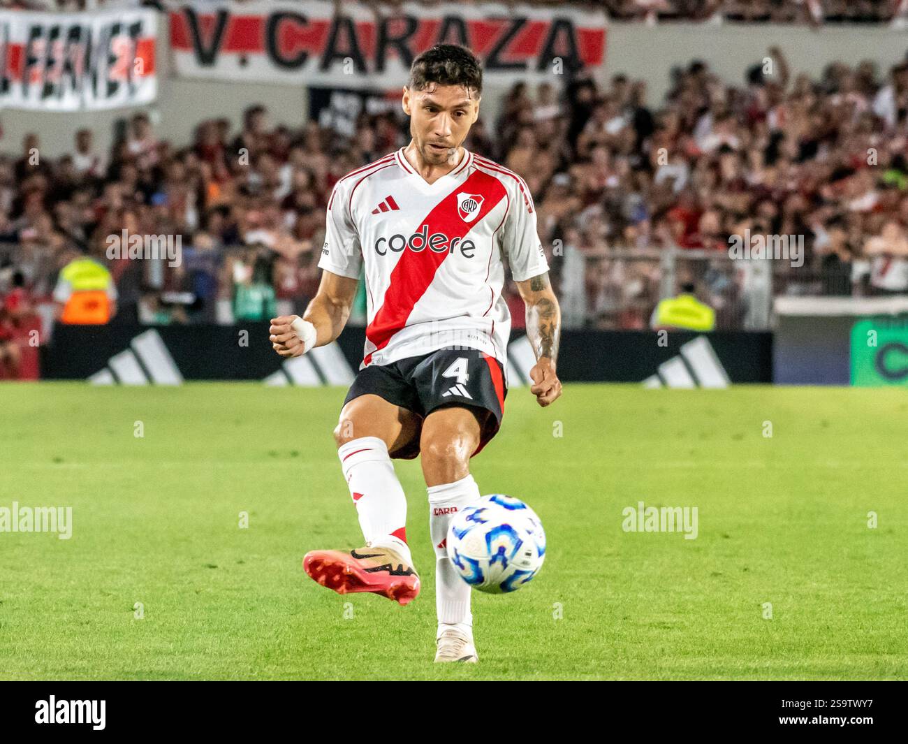 Gonzalo Montiel in action at River Plate's MAs Monumental Stadium Stock Photo - Alamy