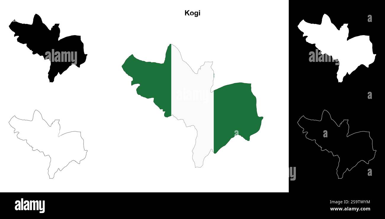 Blank kogi map hi-res stock photography and images - Alamy