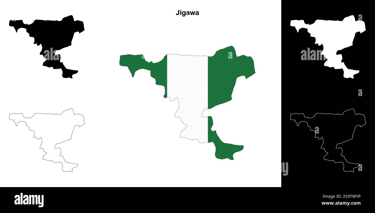Blank jigawa map hi-res stock photography and images - Alamy