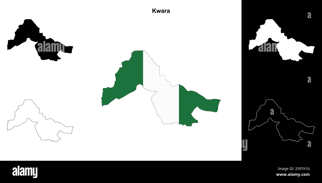 Blank kwara map hi-res stock photography and images - Alamy
