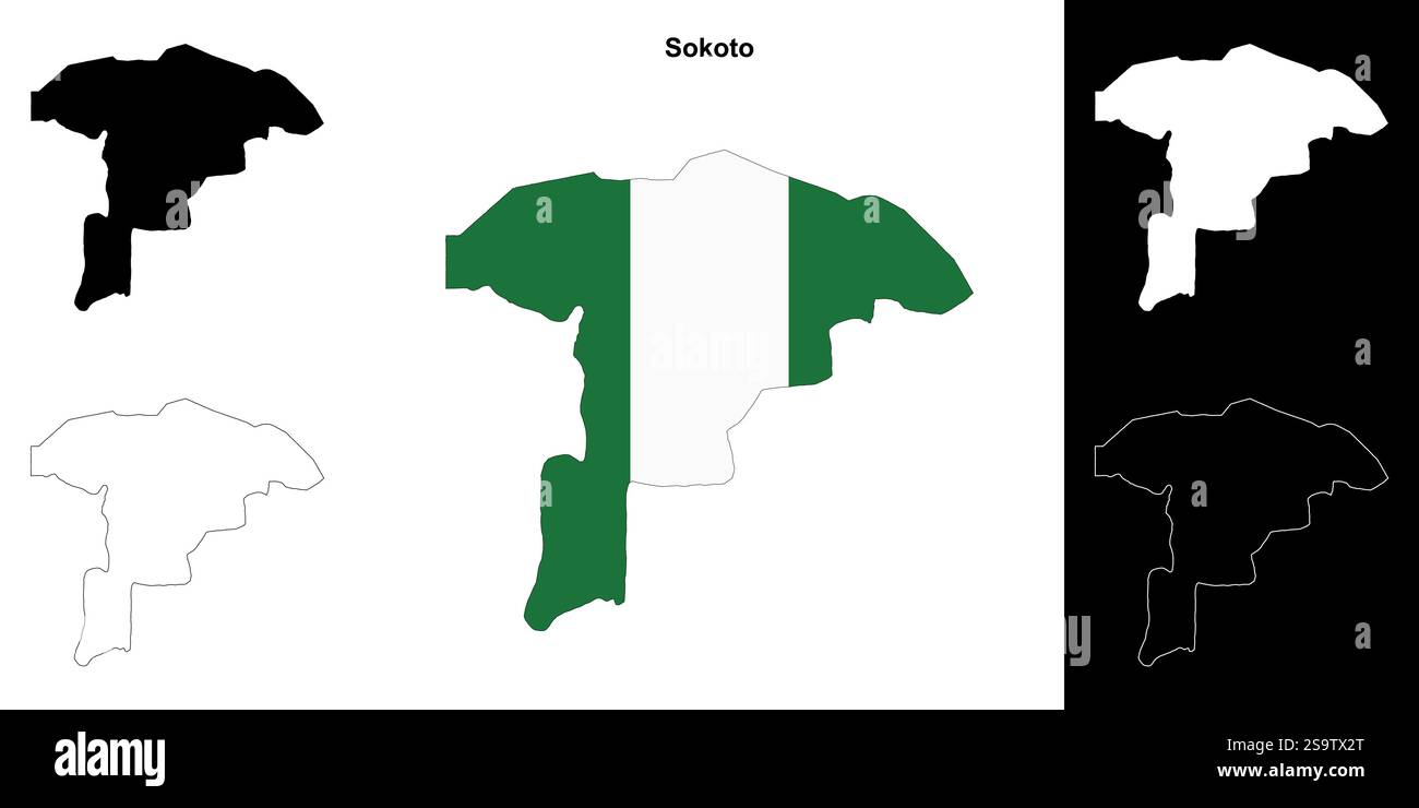 Blank sokoto map hi-res stock photography and images - Alamy