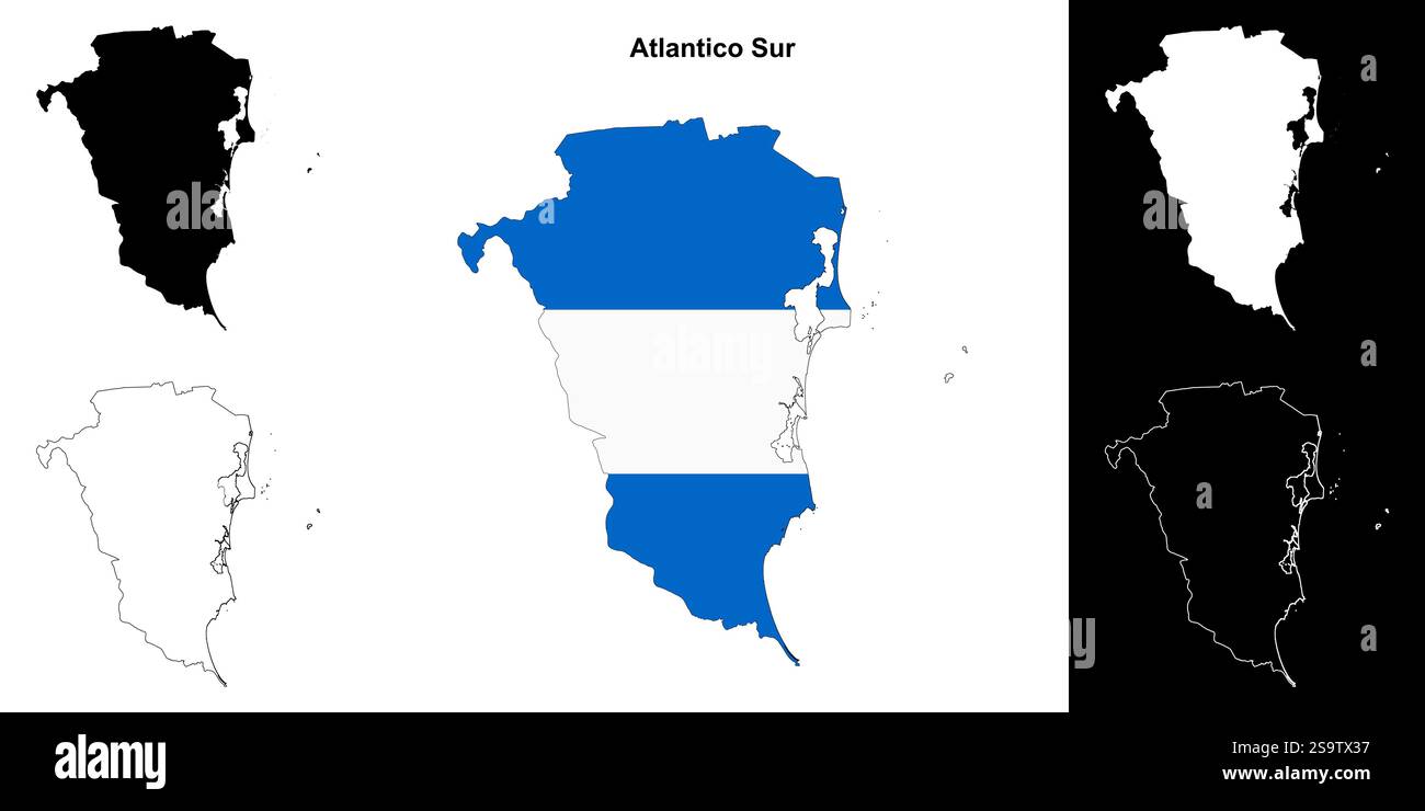 Blank atlantico sur map hi-res stock photography and images - Alamy