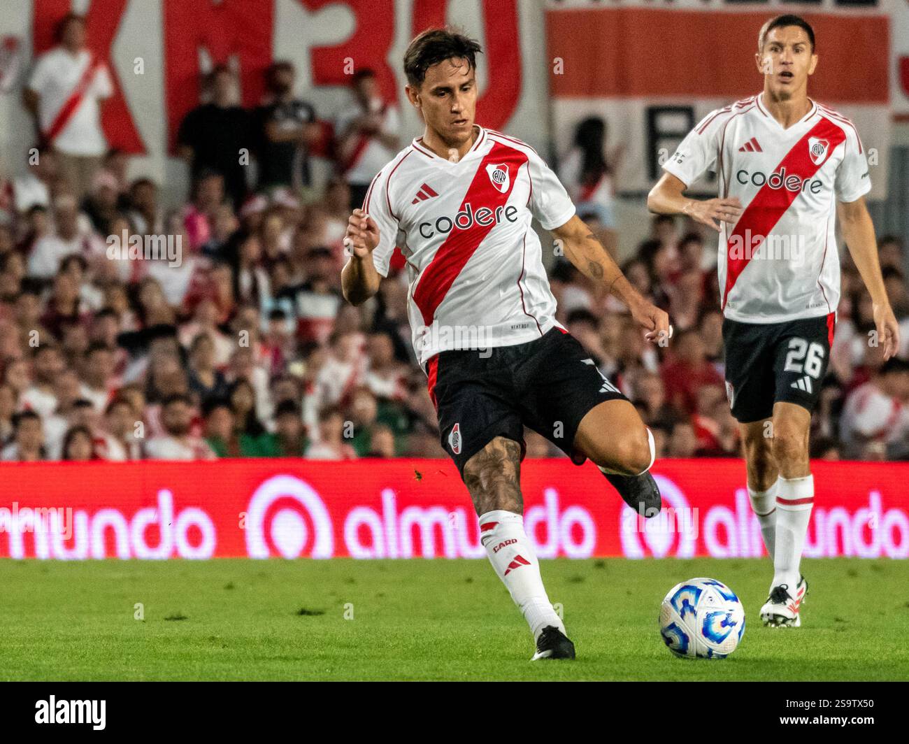 Matias Rojas in action at River Plate's MAs Monumental Stadium Stock Photo - Alamy