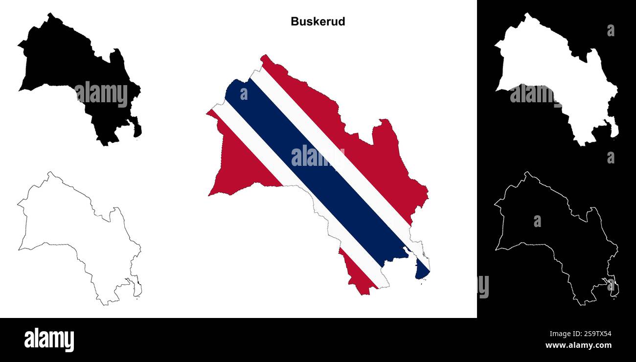 Blank buskerud map hi-res stock photography and images - Alamy