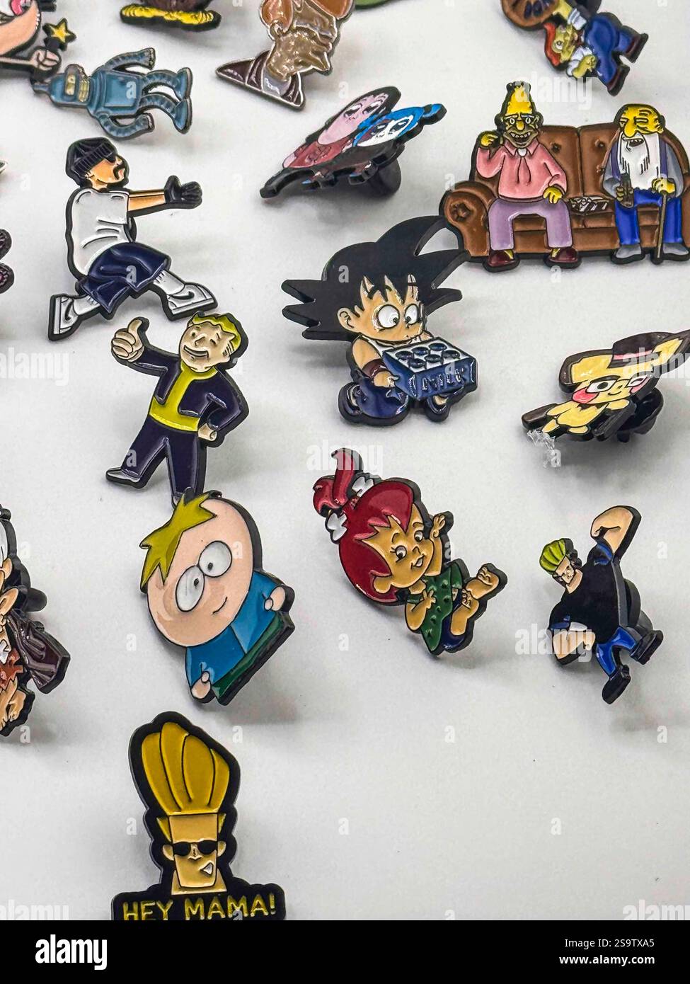 Cartoon pins and cartoon characters. (Photo Luis Gutierrez Norte Photo ...