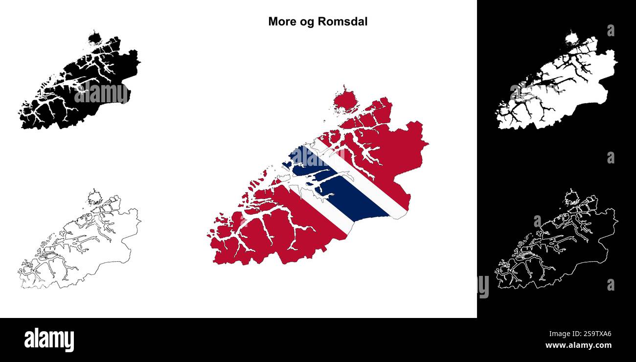 Blank more og romsdal map hi-res stock photography and images - Alamy