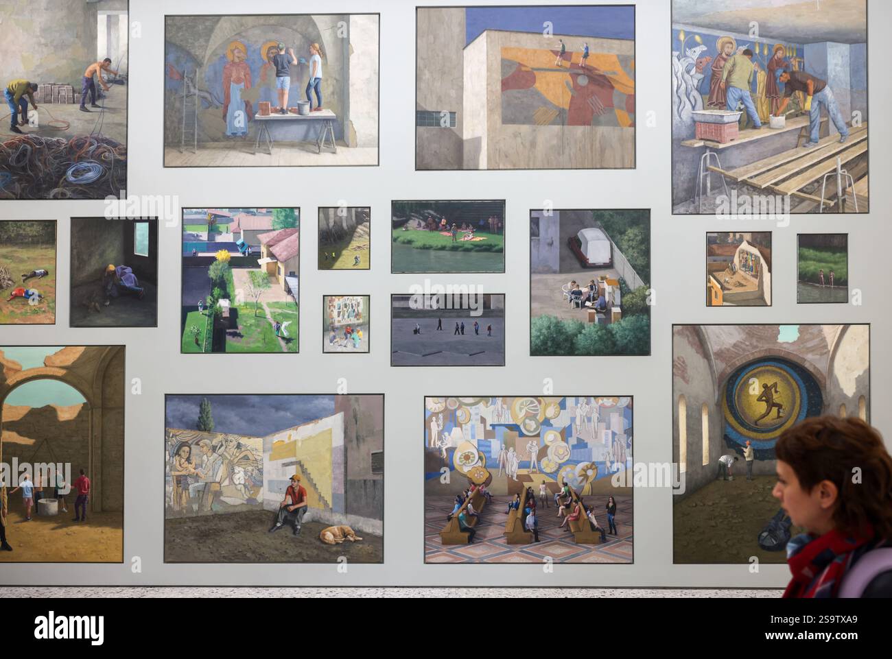 Venice, Italy - May 7 2024: Venice Art Biennale. Pavilion of Romania ...