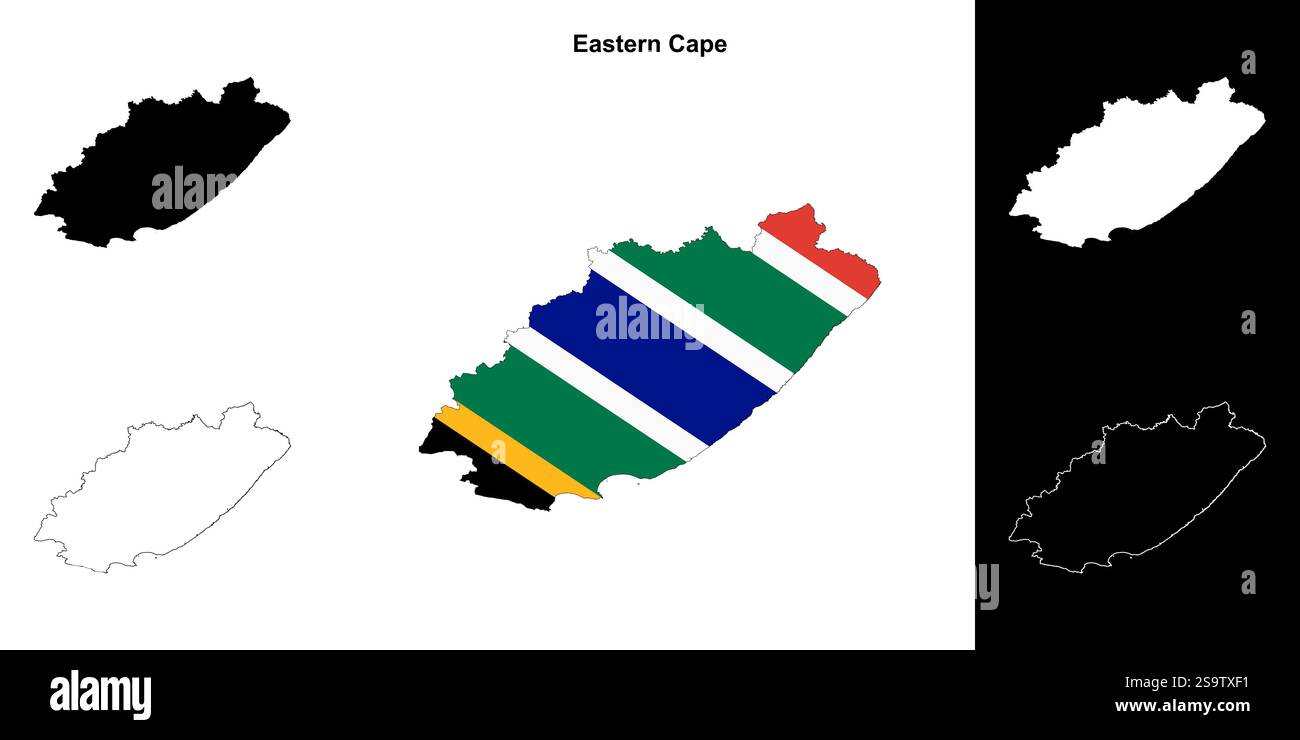 Map of eastern cape hi-res stock photography and images - Alamy