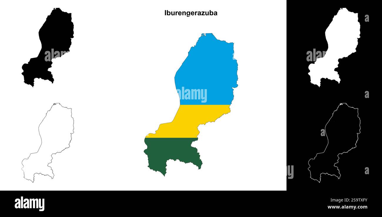 Iburengerazuba province outline map set Stock Vector Image & Art - Alamy