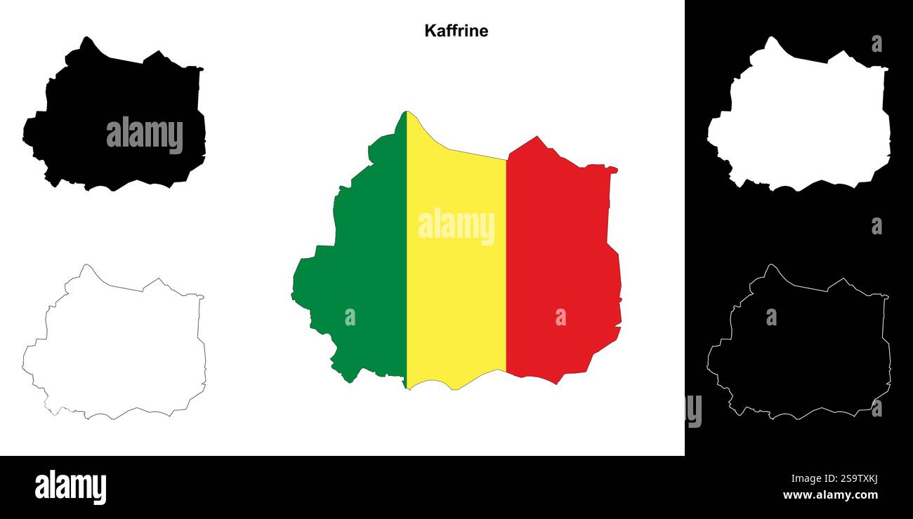 Blank kaffrine map hi-res stock photography and images - Alamy