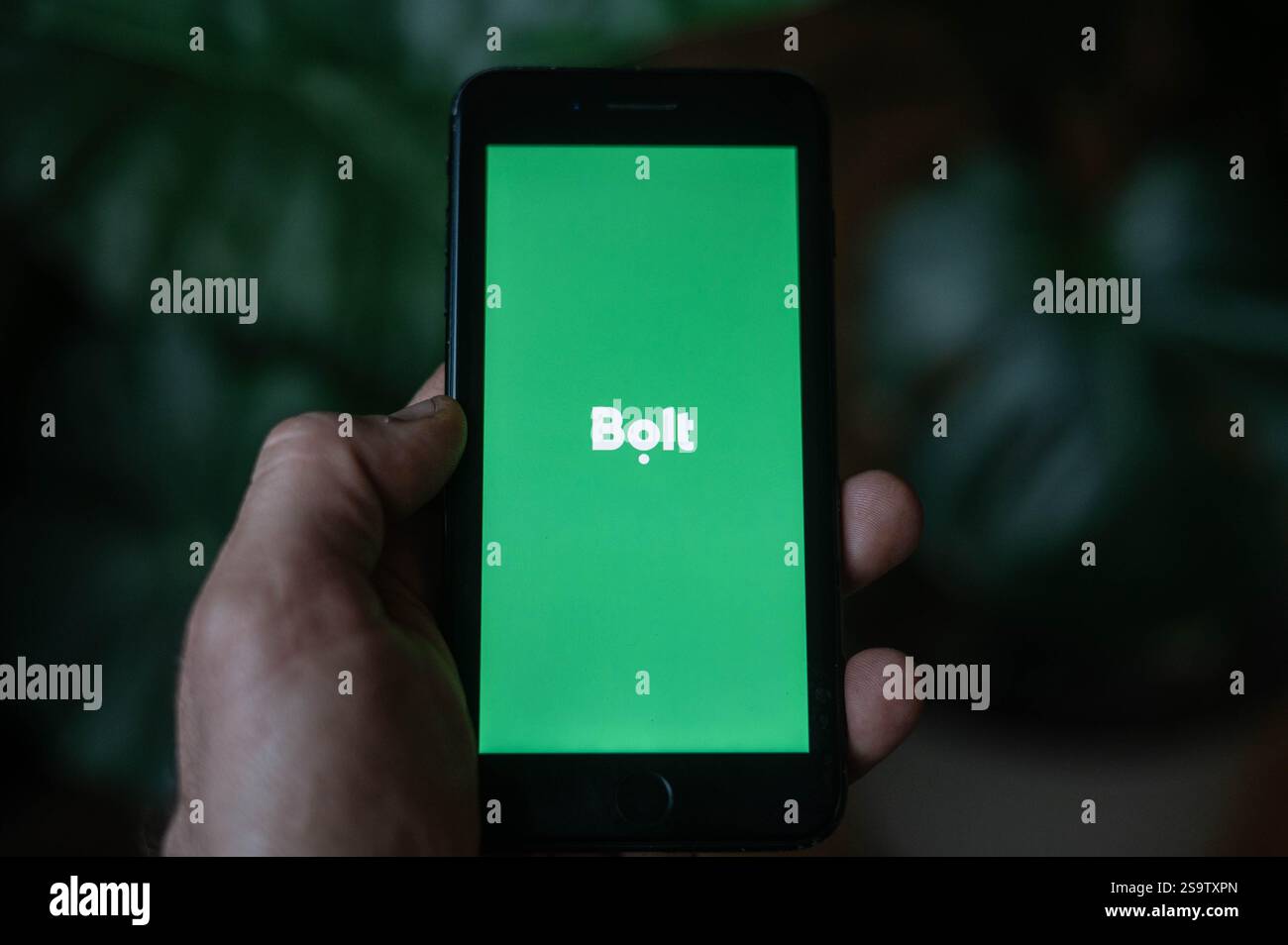 A person is opening Bolt ride app on a phone Stock Photo - Alamy