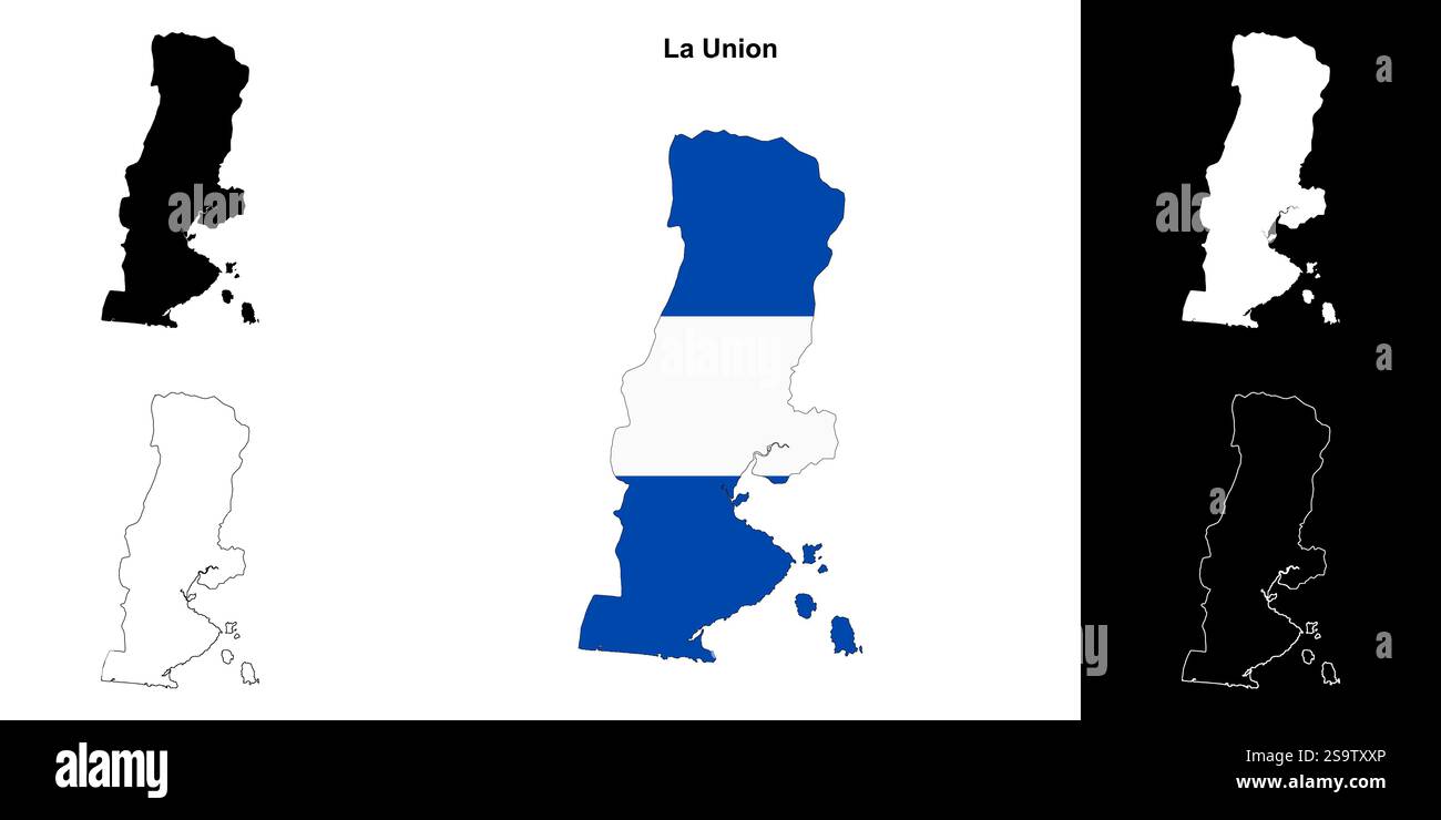 La Union department outline map set Stock Vector Image & Art - Alamy