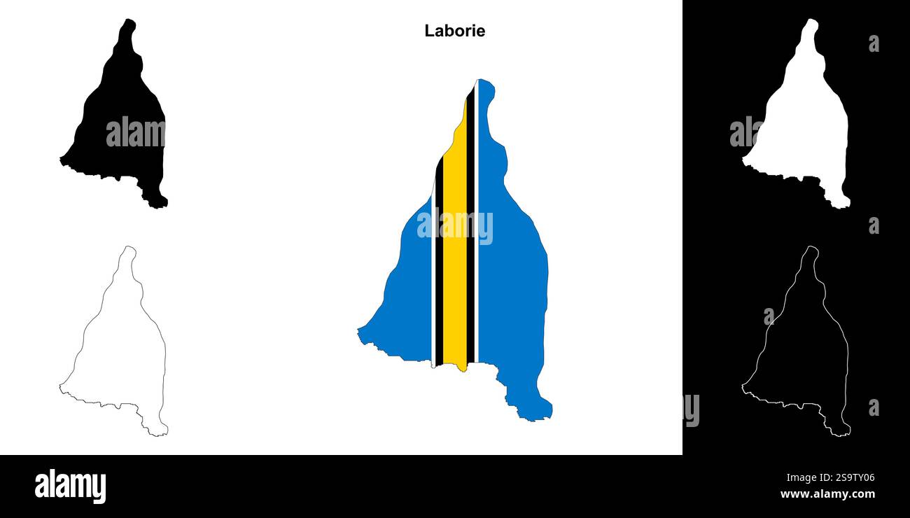 Laborie district outline map set Stock Vector Image & Art - Alamy