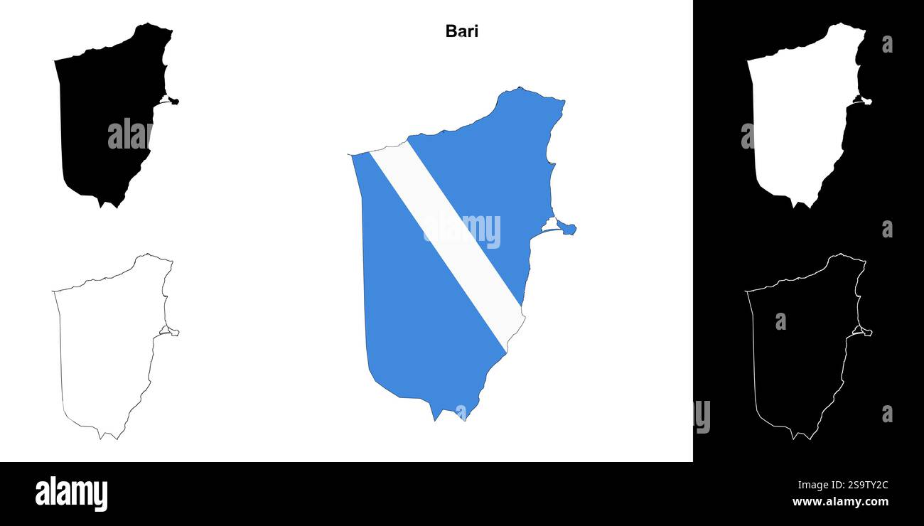 Bari vector map hi-res stock photography and images - Alamy