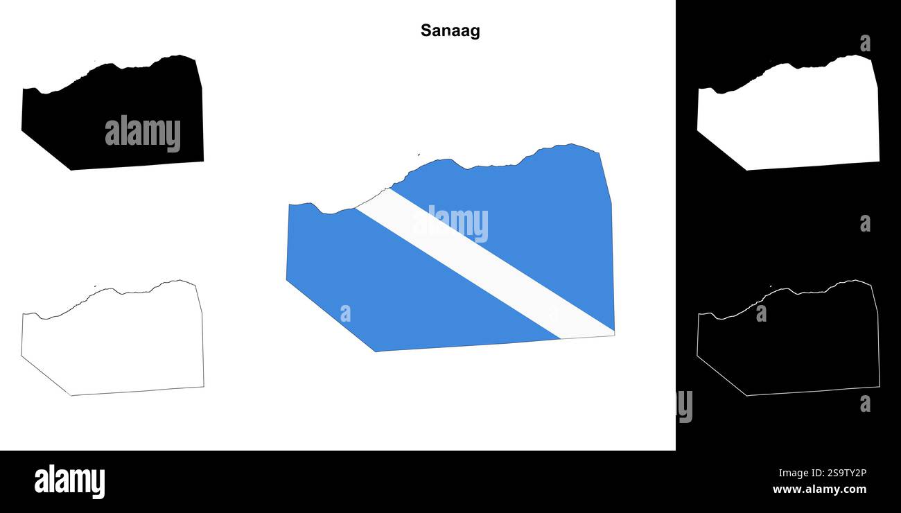 Blank sanaag map hi-res stock photography and images - Alamy