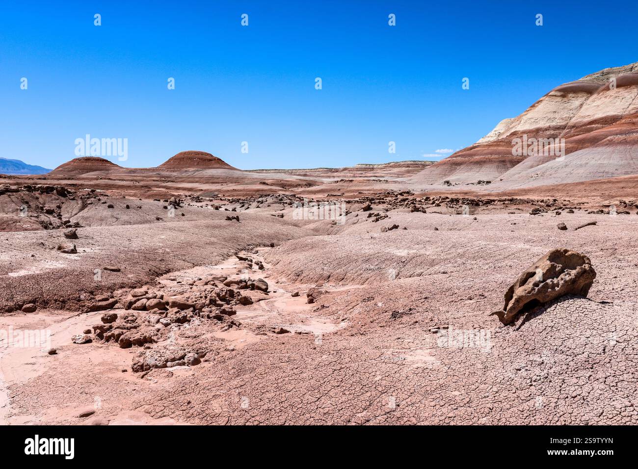 Otherworldly Bentonite Hills in the Utah desert near Hanksville Utah ...