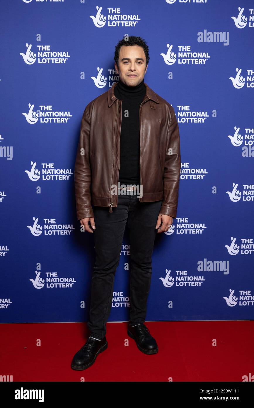 EDITORIAL USE ONLY Luke Bray attends the National Lottery's Big Night ...