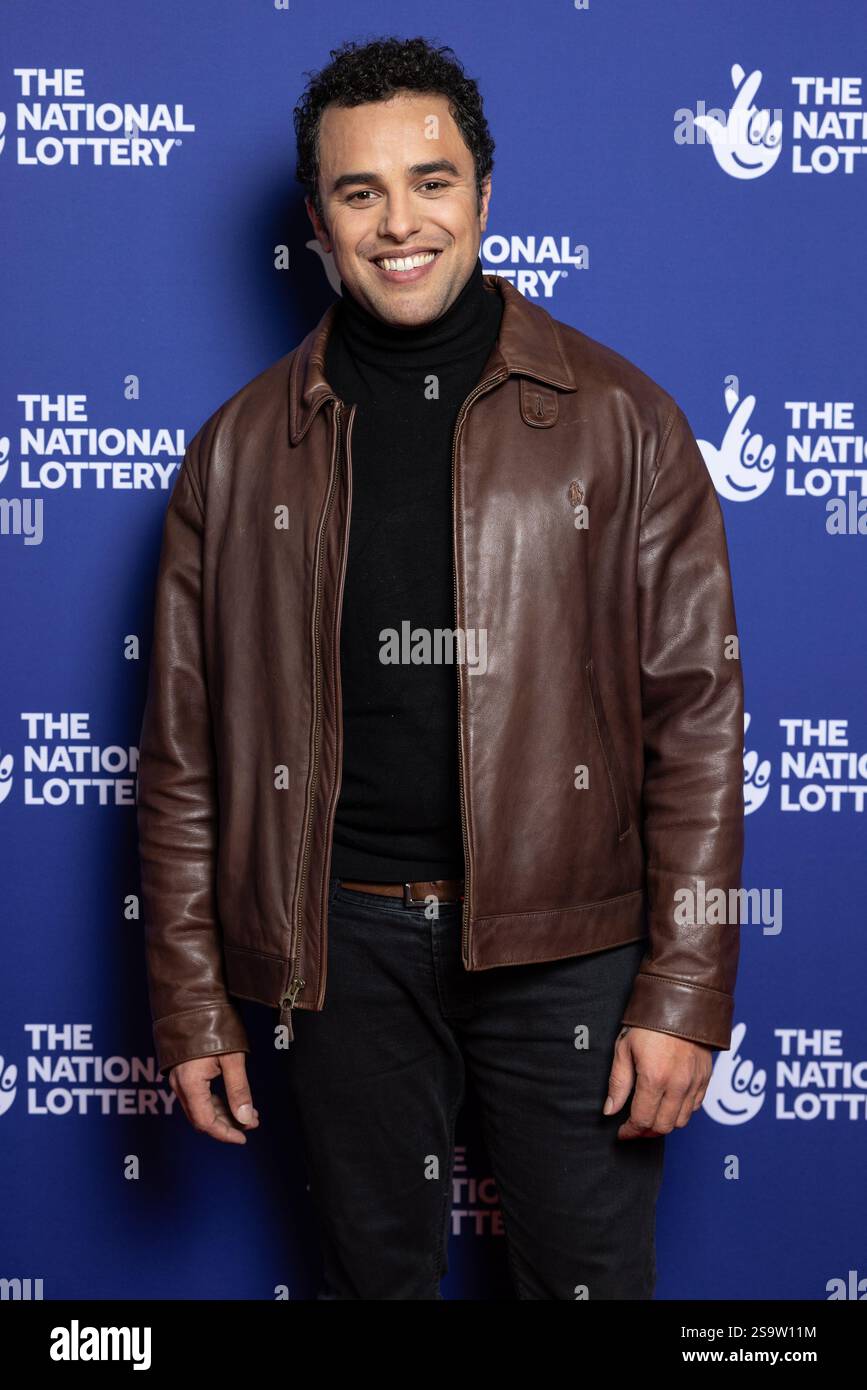 EDITORIAL USE ONLY Luke Bray attends the National Lottery's Big Night ...