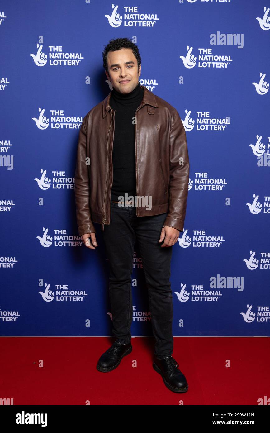 EDITORIAL USE ONLY Luke Bray attends the National Lottery's Big Night ...