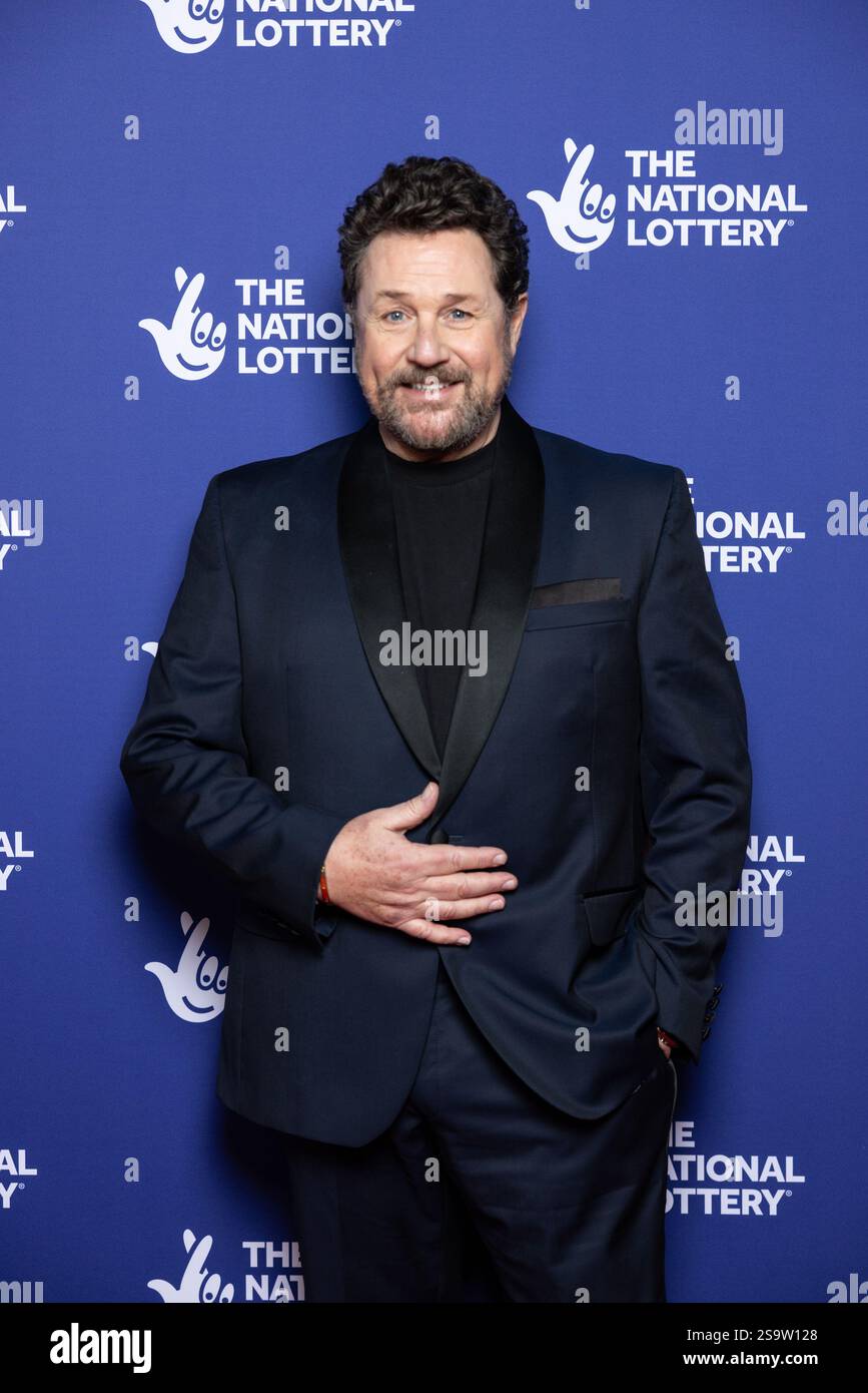 EDITORIAL USE ONLY Michael Ball attends the National Lottery's Big ...