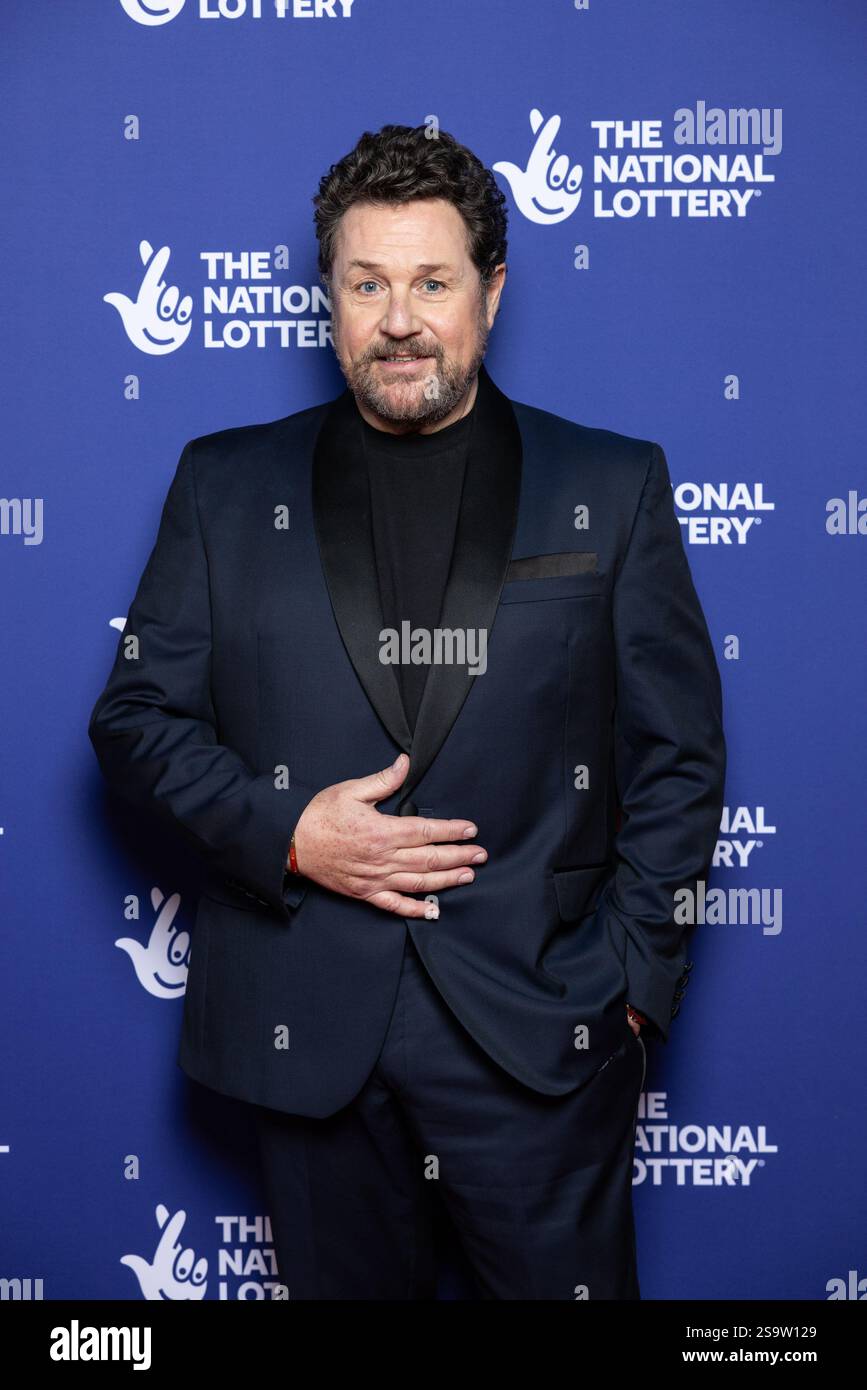 EDITORIAL USE ONLY Michael Ball attends the National Lottery's Big ...
