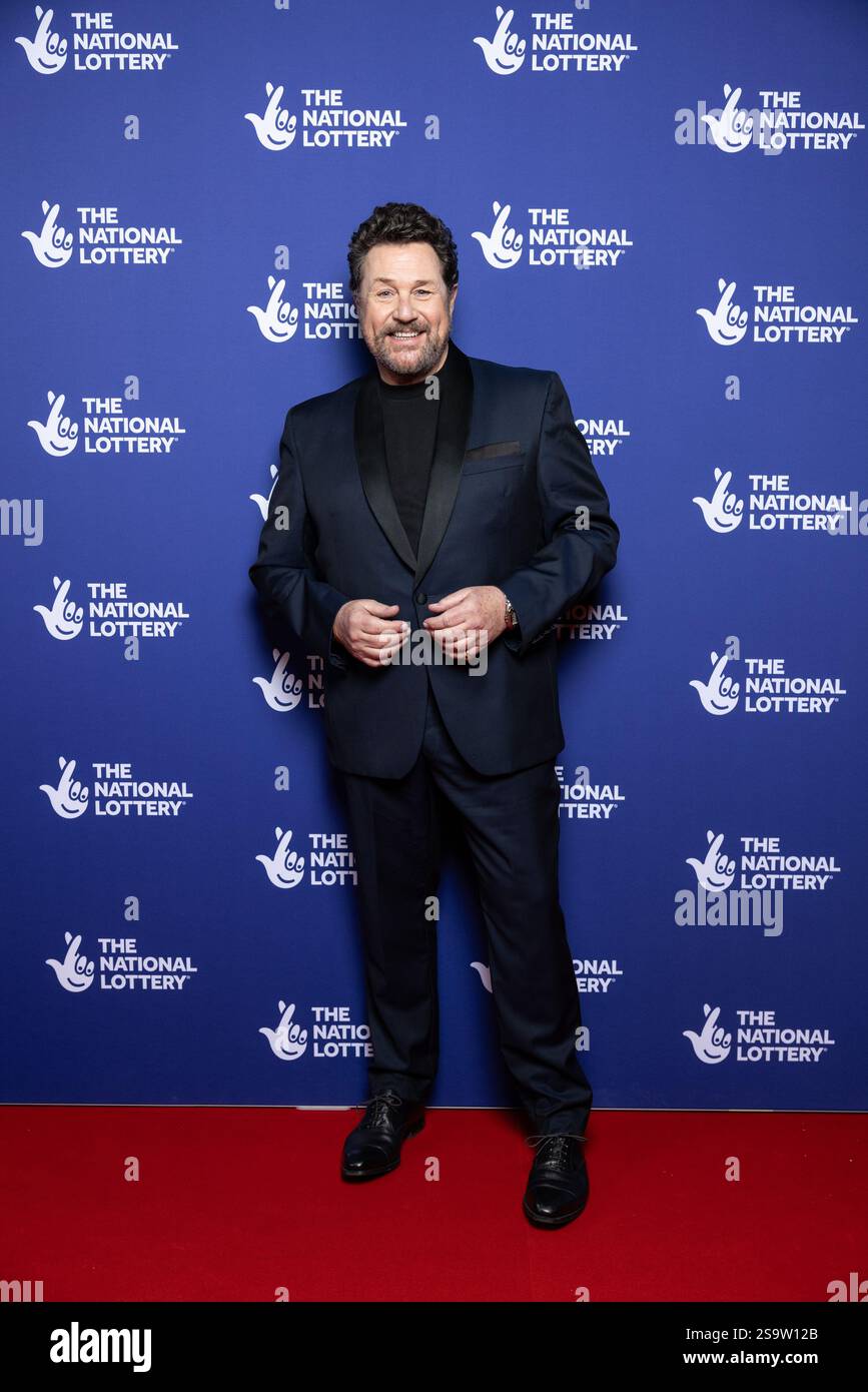 EDITORIAL USE ONLY Michael Ball attends the National Lottery's Big ...