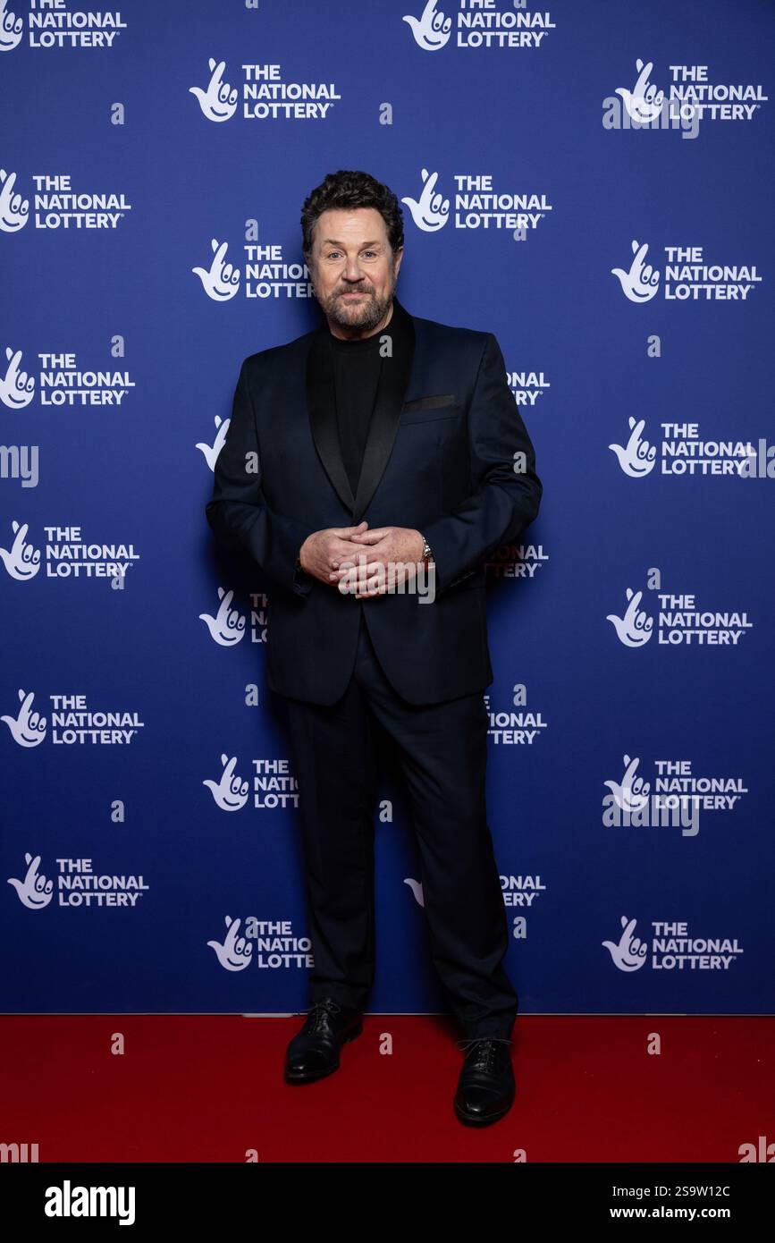 EDITORIAL USE ONLY Michael Ball attends the National Lottery's Big ...